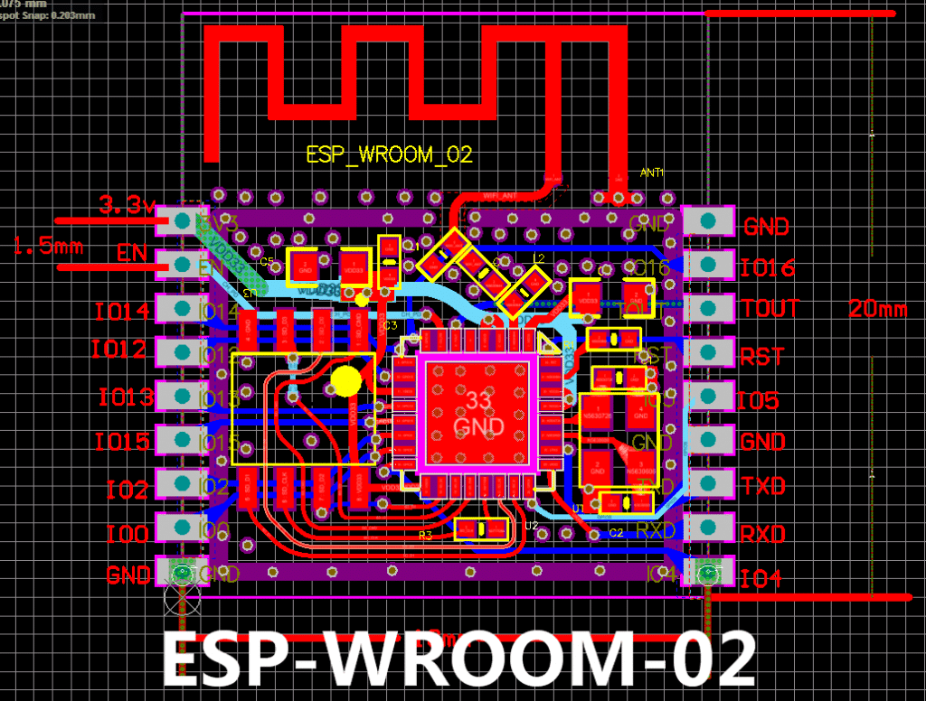 wroom-02 pinouts – esp8266